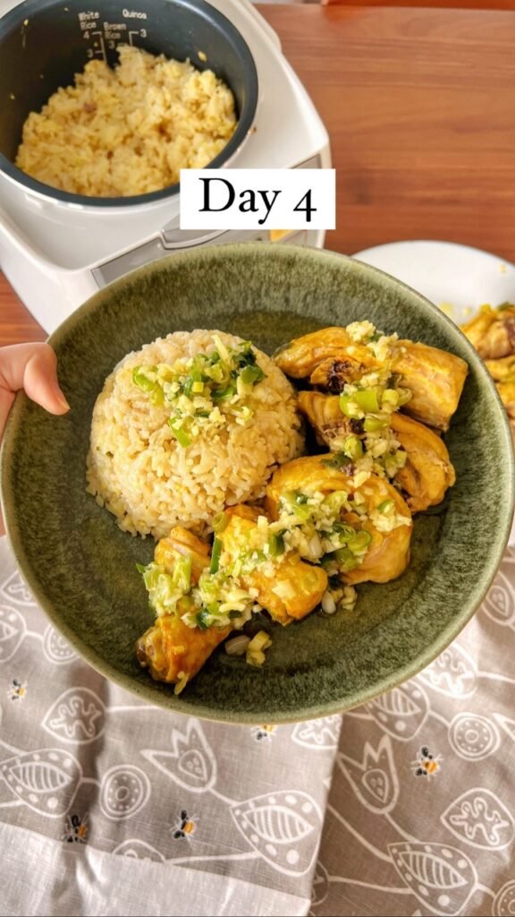One Pot Hainanese Chicken Rice (in a Rice Cooker) – 10 Days of Cozy One ...